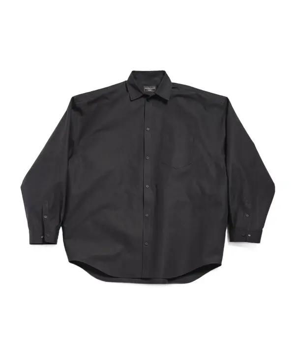 Balenciaga Outerwear Large-fit Shirt - Black