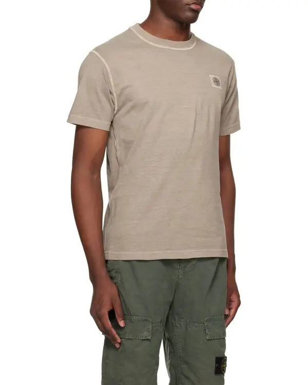 Stone Island Logo Patch Crewneck T-shirt