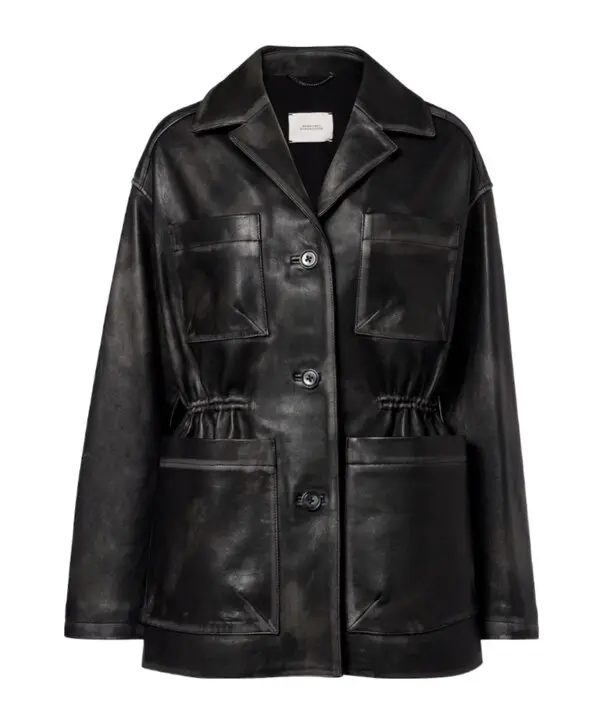 Dorothee Schumacher Sleek Statement Leather Jacket - Black