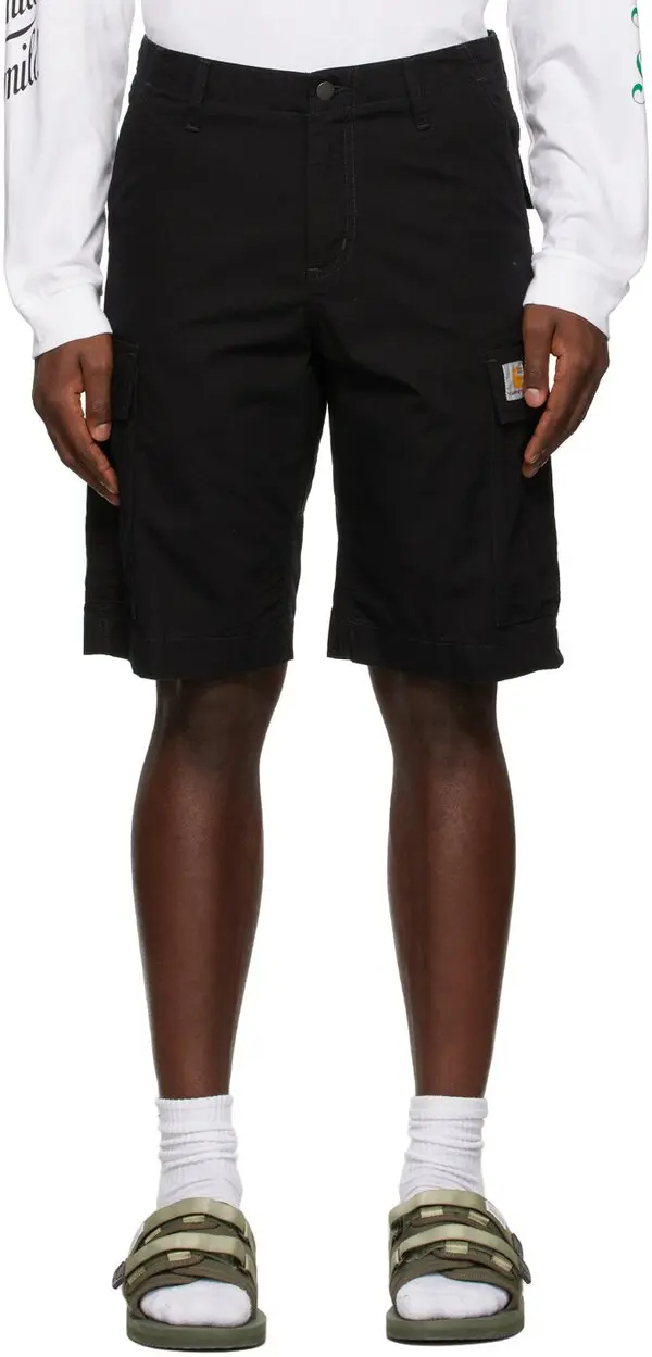 Carhartt Work In Progress Logo Patch Cargo Shorts