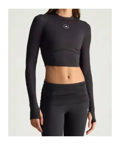 Adidas By Stella McCartney Long Sleeve Training Crop Top