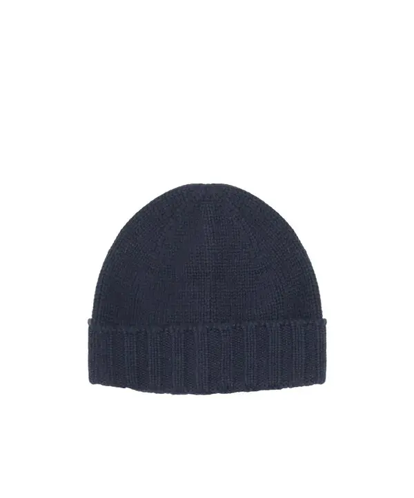 GIULIANO GALIANO Ribbed Cuff Beanie Hat - Blue