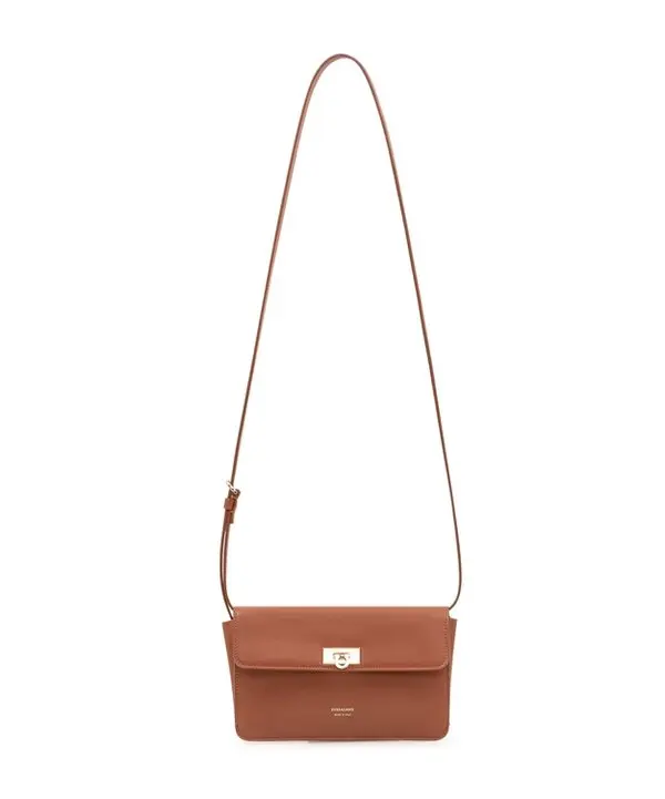 FERRAGAMO Flap Shoulder Bag With Logo