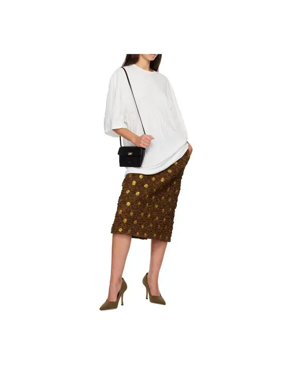 FERRAGAMO Flat Gancini Mini Shoulder Bag