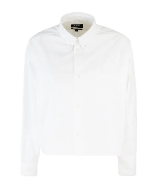 A.p.c. Long-sleeved Button-up Shirt - White