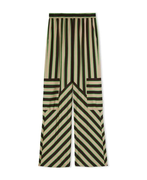 MSGM High-waist Striped Trousers