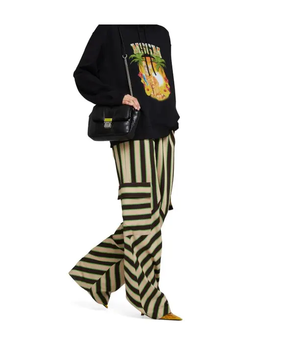 MSGM High-waist Striped Trousers