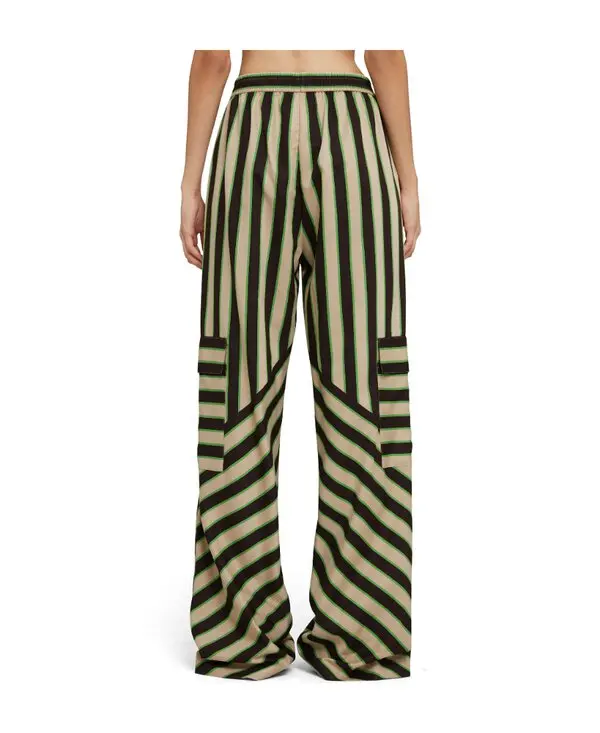 MSGM High-waist Striped Trousers
