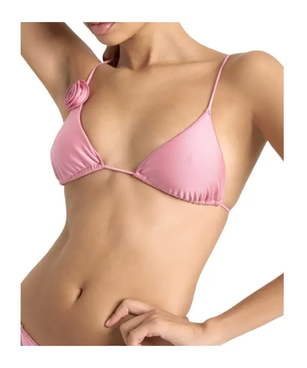 LA REVECHE Floral Bikini Top