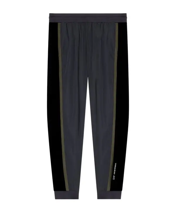 EA7 Side-stripe Track Pants - Black