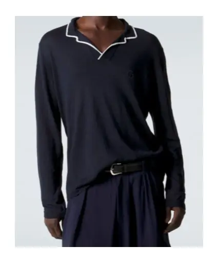 Giorgio Armani Long-sleeved Polo Shirt