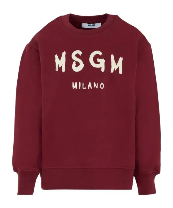 MSGM Logo-print Crew-neck Sweatshirt
