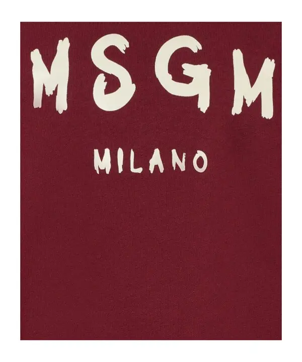 MSGM Logo-print Crew-neck Sweatshirt