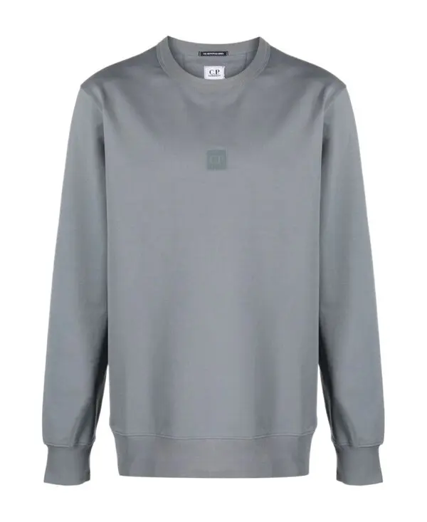 C.P. COMPANY Stretch Fleece Long-sleeved Sweatshirt - Gray