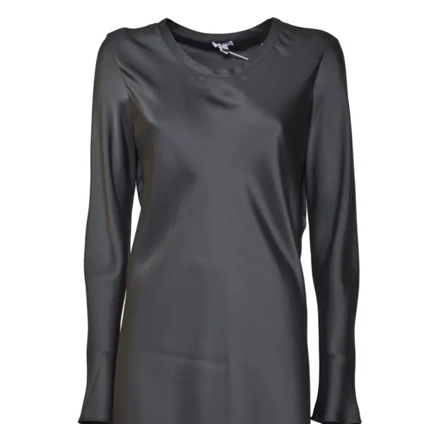 Aspesi Long-sleeved Satin Dress