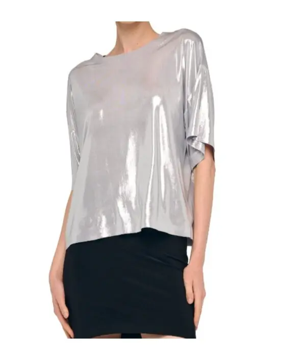Norma Kamali Short Sleeve Boxy T