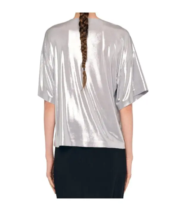 Norma Kamali Short Sleeve Boxy T