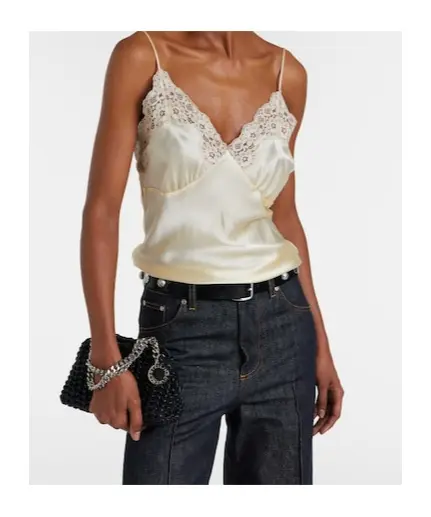 Stella McCartney Lace-trimmed Silk Satin Camisole