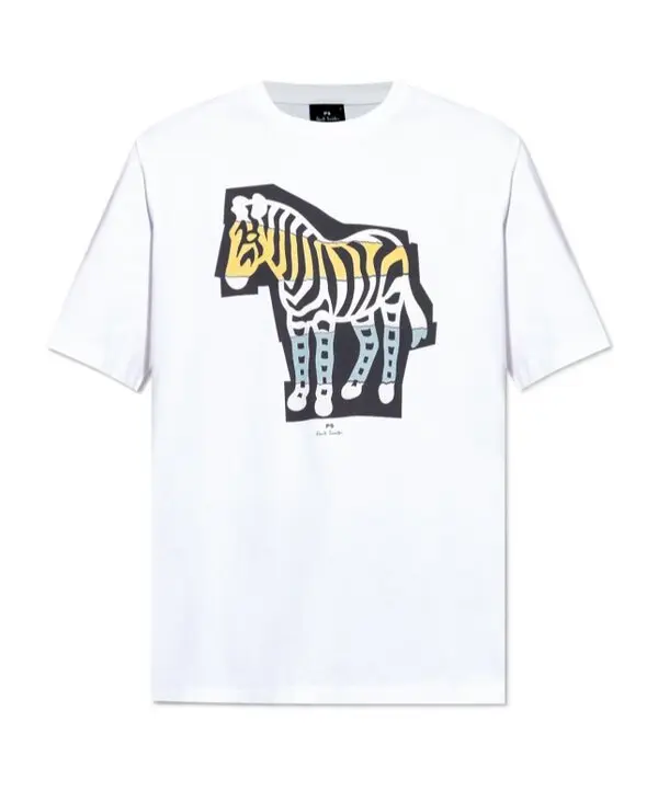Paul Smith Zebra Printed Crewneck T-shirt