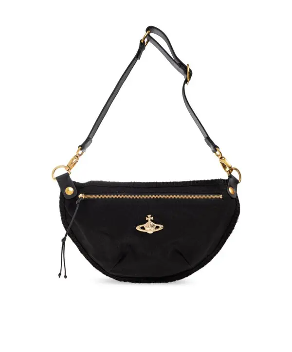 VIVIENNE WESTWOOD Orb-embellished Zip-fastening Tote Bag - Black