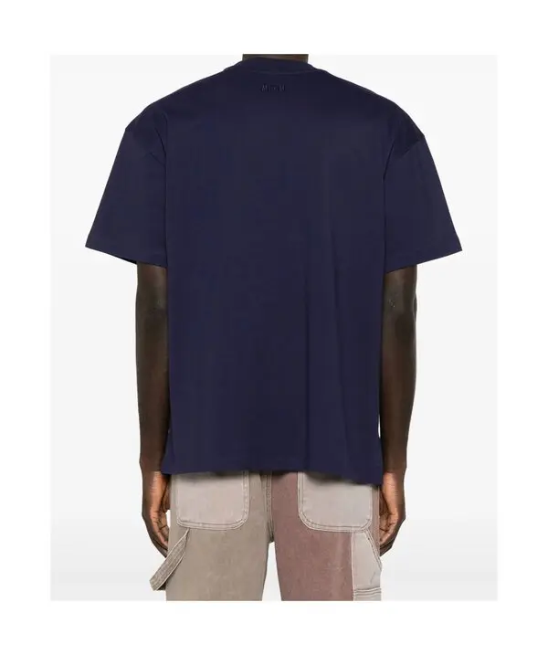 MSGM Logo-embroidered Jersey T-shirt