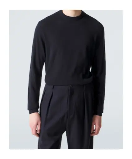 Giorgio Armani Crew Neck Long Sleeve Polo Shirt