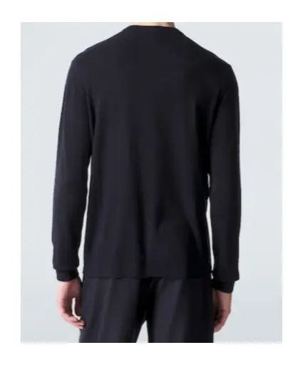 Giorgio Armani Crew Neck Long Sleeve Polo Shirt