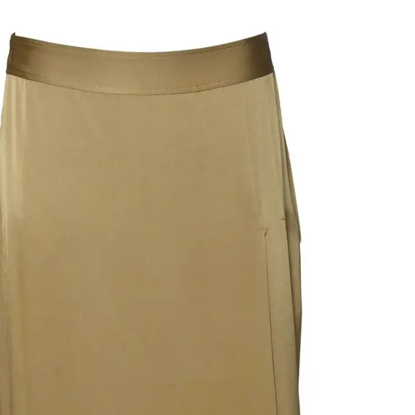 Aspesi Pleated Long Satin Skirt