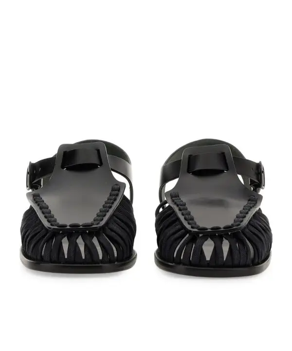 Hereu Alaro Leather Sandals - Black