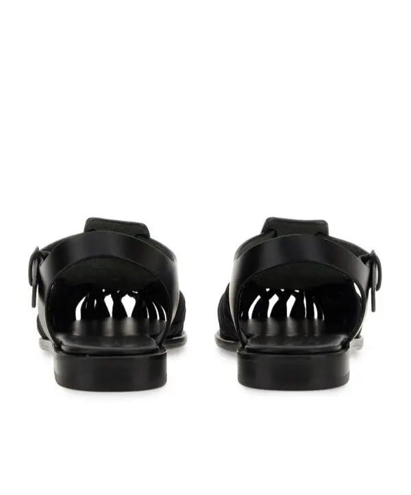 Hereu Alaro Leather Sandals - Black
