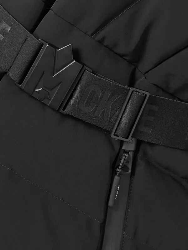 Mackage Hooded Fur-trim Belted Waist Coat
