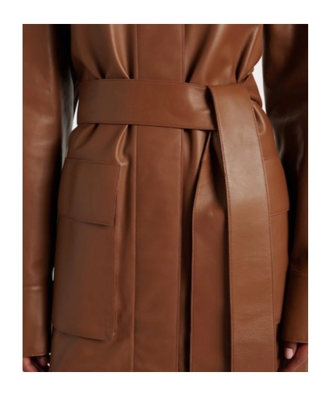 JOSEPH Okabe Leather Coat