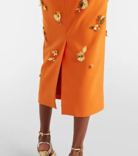 Carolina Herrera Floral-appliqué Gown