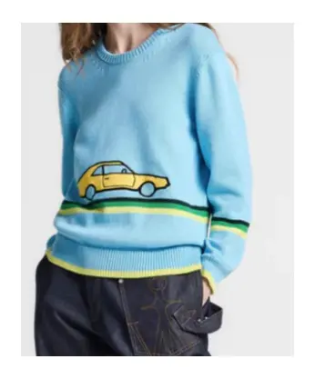 J.W.ANDERSON Car Jumper In Sky Blue