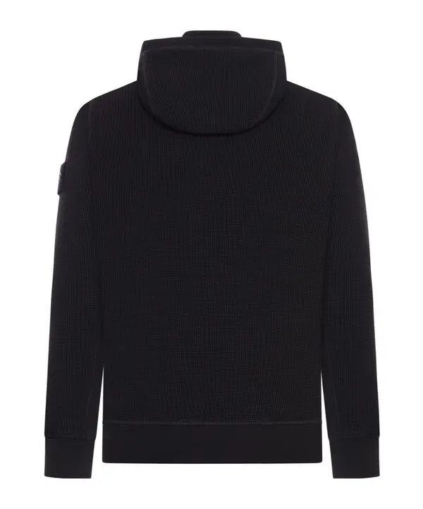 Stone Island Compass Patch Zip-up Hoodie