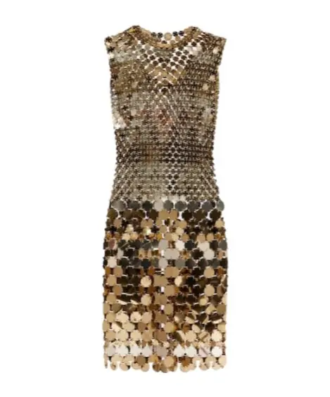 Rabanne Sparkle Discs Minidress