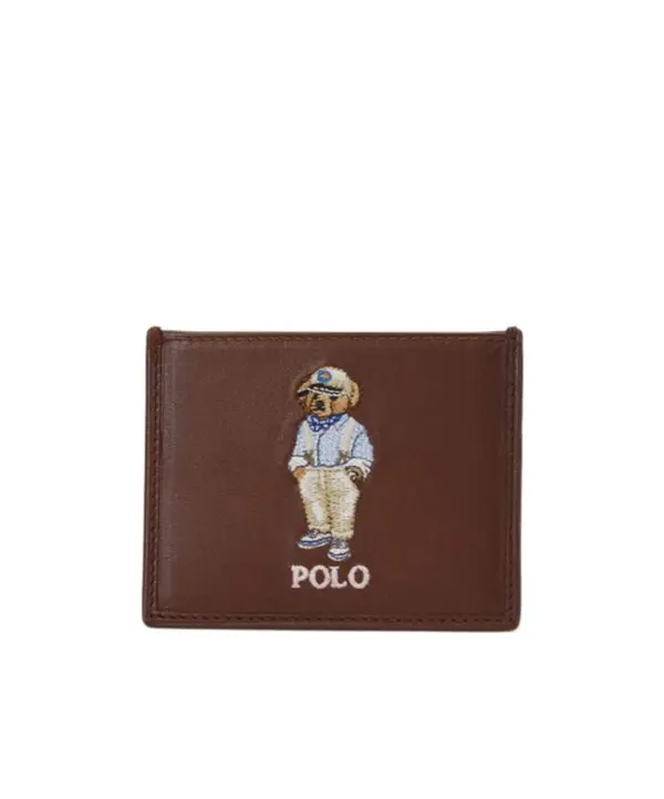 Ralph Lauren Logo-embroidered Leather Cardholder