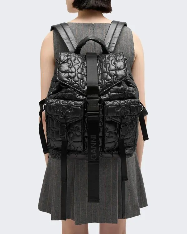 GANNI Quilted Backpack