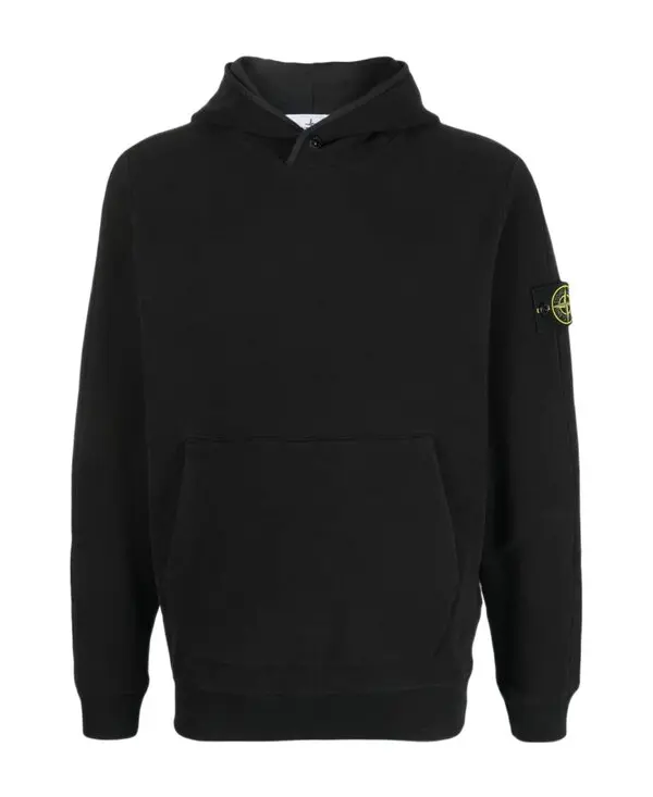Stone Island Compass Patch Long-sleeved Hoodie