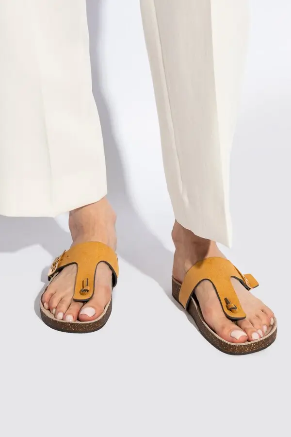 Tory Burch Mellow Thong Leather Sandals
