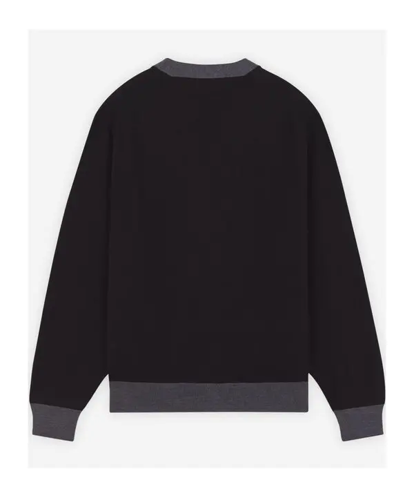 Maison Kitsuné Bold Fox Head Patch V-neck Cardigan