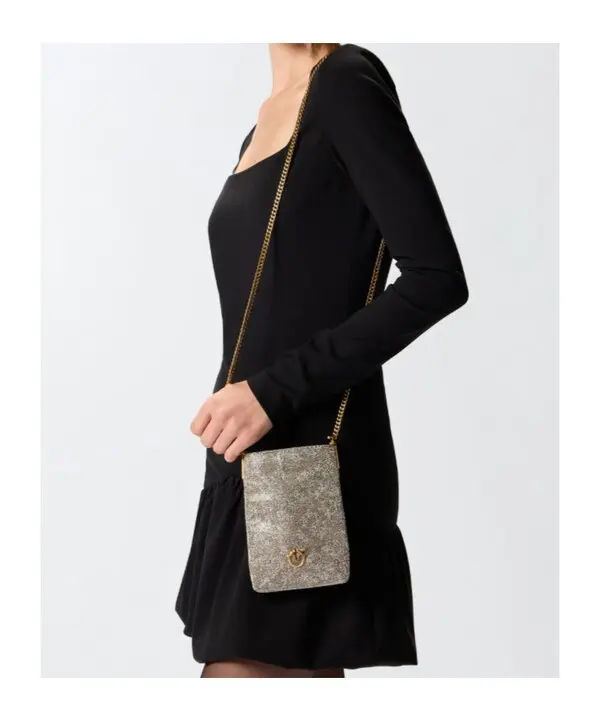 Pinko Logo Patch Embellished Smartphone Case