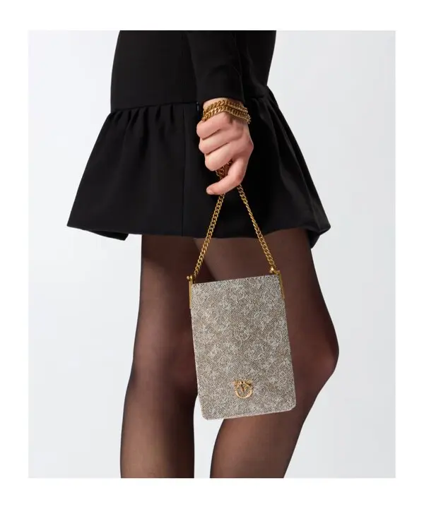 Pinko Logo Patch Embellished Smartphone Case
