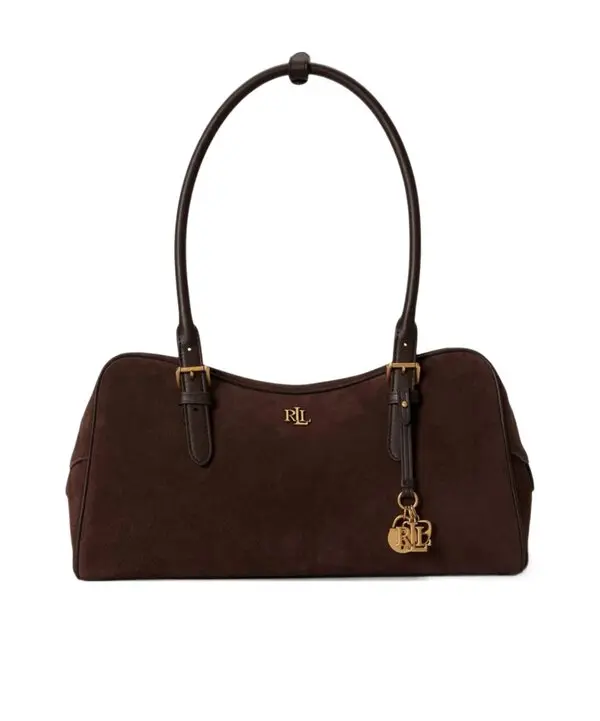 Ralph Lauren Mrcy' Large Zipped Satchel Bag - Black