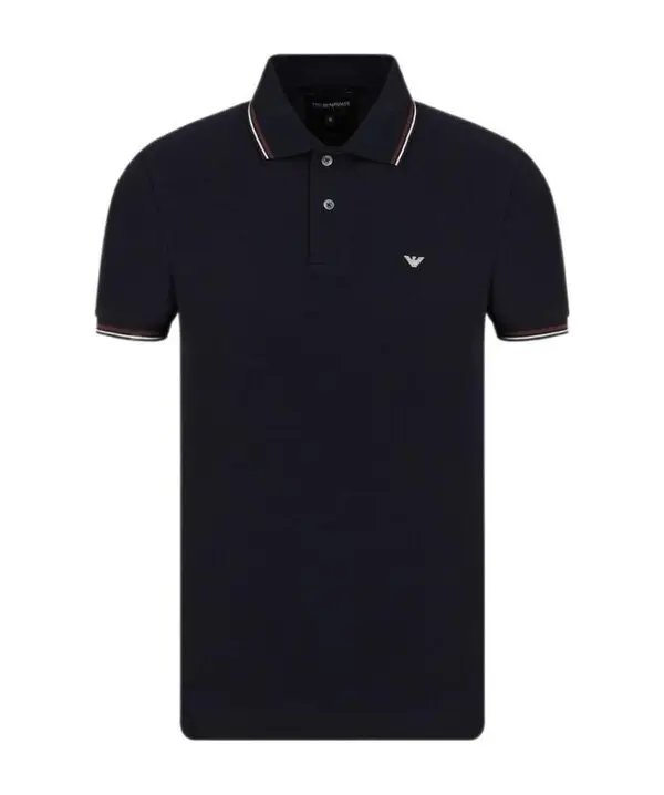 Emporio Armani Logo Detailed Short-sleeved Polo Shirt - No