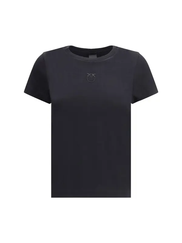 Pinko Logo Embroidered Crewneck T-shirt