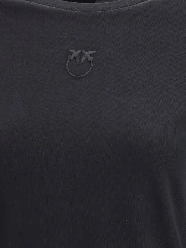 Pinko Logo Embroidered Crewneck T-shirt