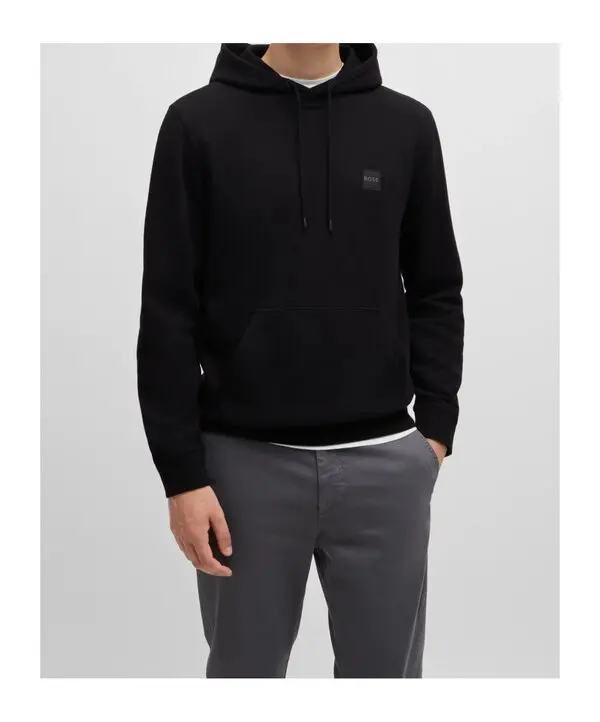 Hugo Boss Logo Patch Drawstring Hoodie