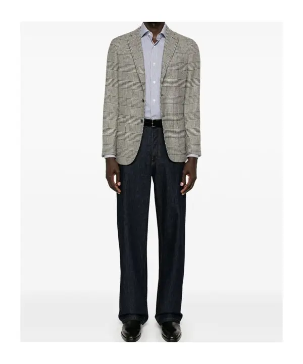 BARBA NAPOLI Printed Striped Shirt