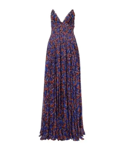 Ulla Johnson Atrani Floral Silk Chiffon Maxi Dress - Black